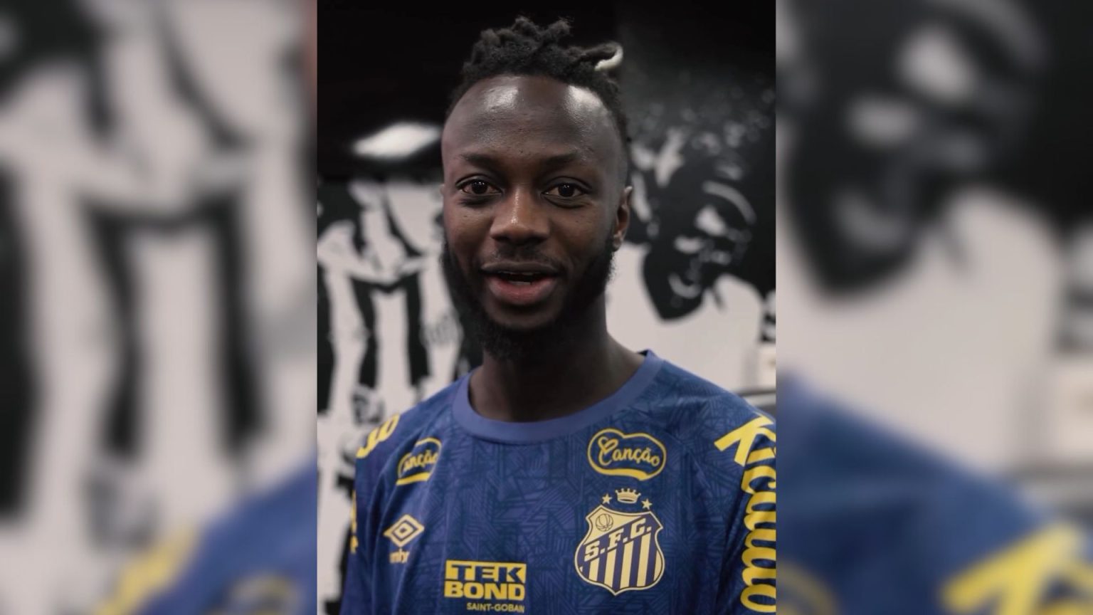 Santos surpreende e anuncia Yusupha Njie, atacante de Gâmbia